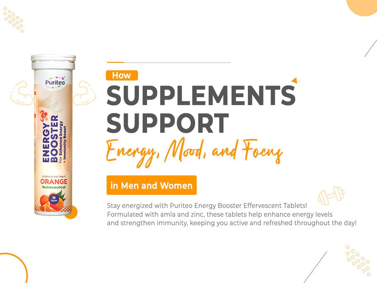Boost Energy, Mood & Focus with Daily Supplements – Puriteo