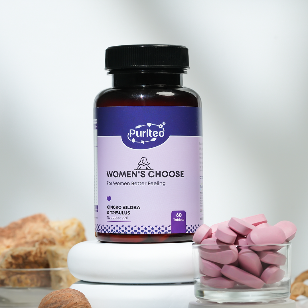 Puriteo Women’s Choice Tablet - Ginkgo Biloba & Tribulus Formula | Sup ...